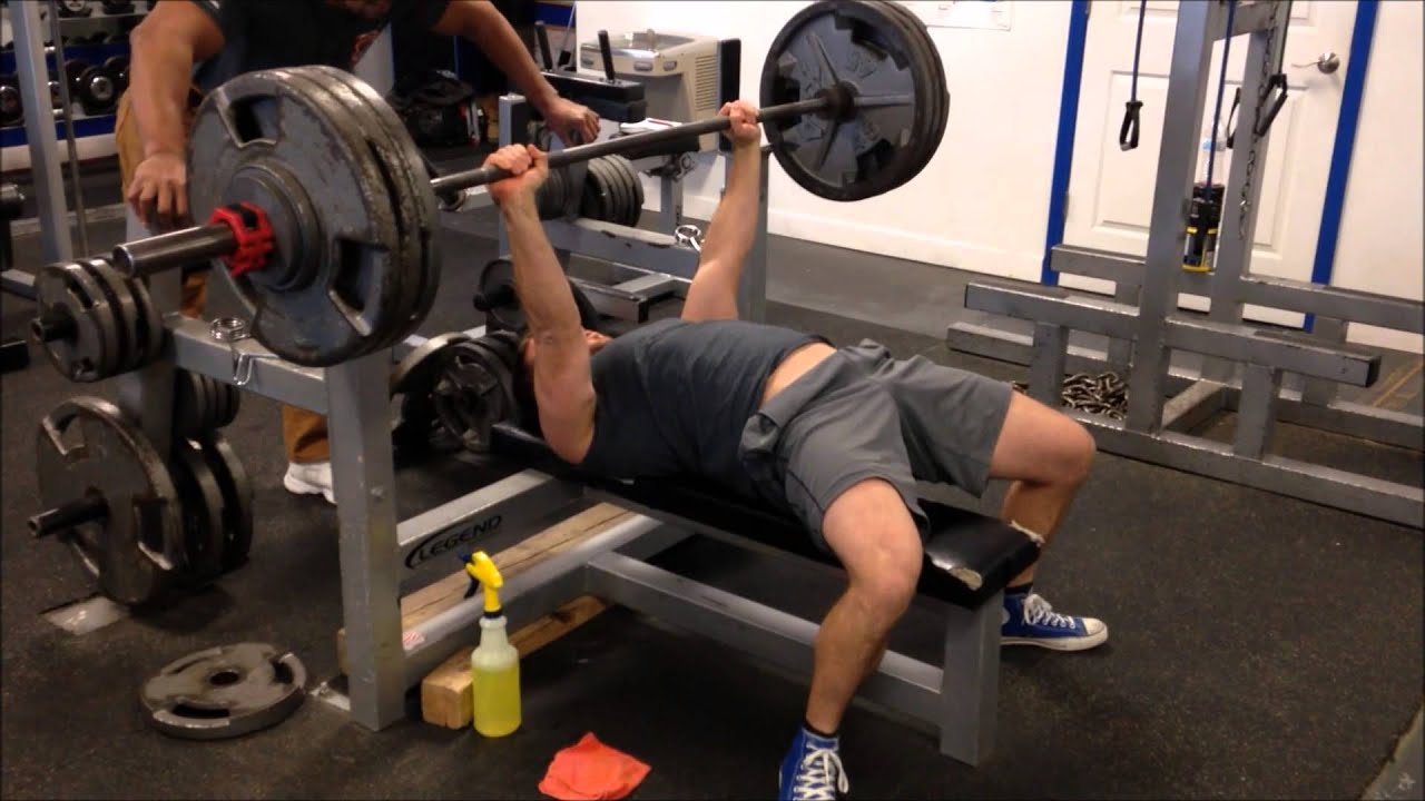 Bench Press 310 lbs x 5 Reps - YouTube