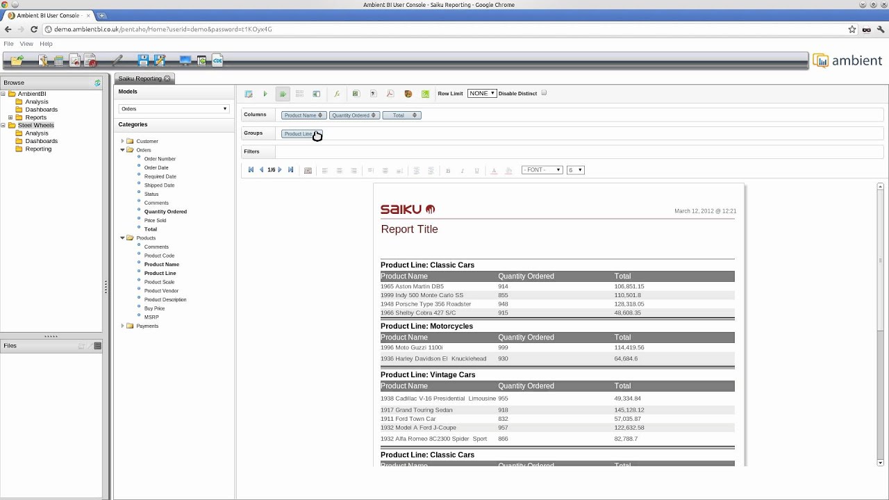 Saiku Reporting Quick Start - YouTube