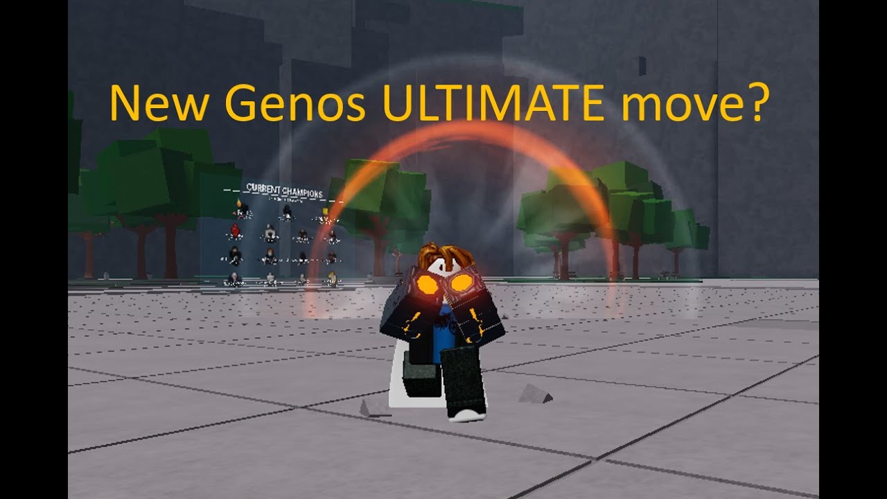 New Genos ULT move (The Strongest Battlegrounds) - YouTube