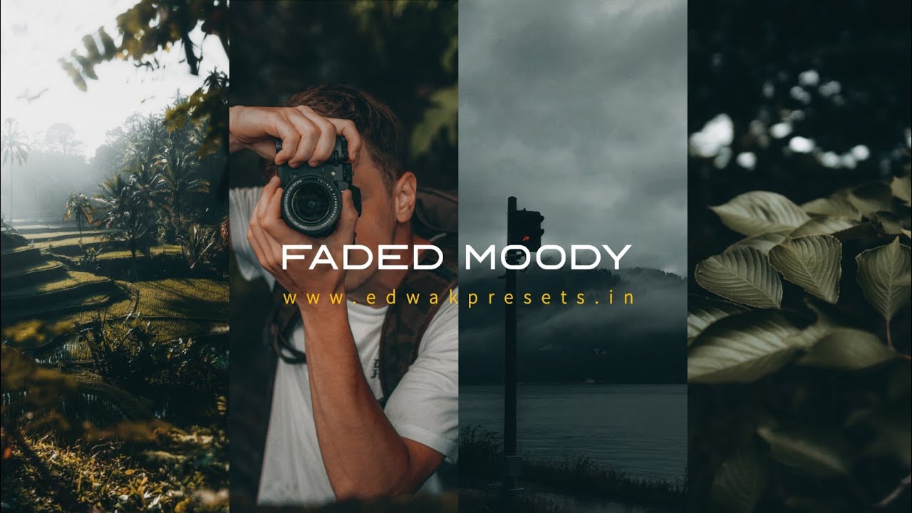 How to edit Dark , moody faded look - lightroom colour grading Tutorial ...
