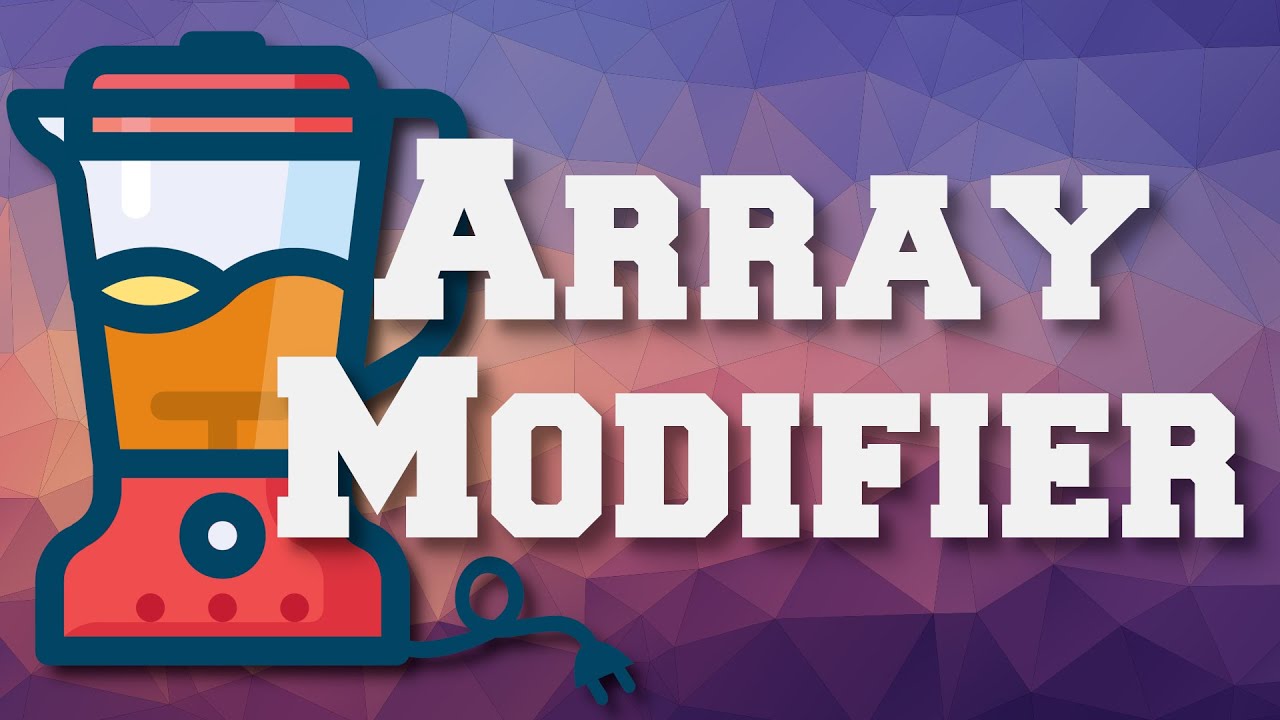 Easy Duplication with the Array Modifier in Blender 2.9 - YouTube