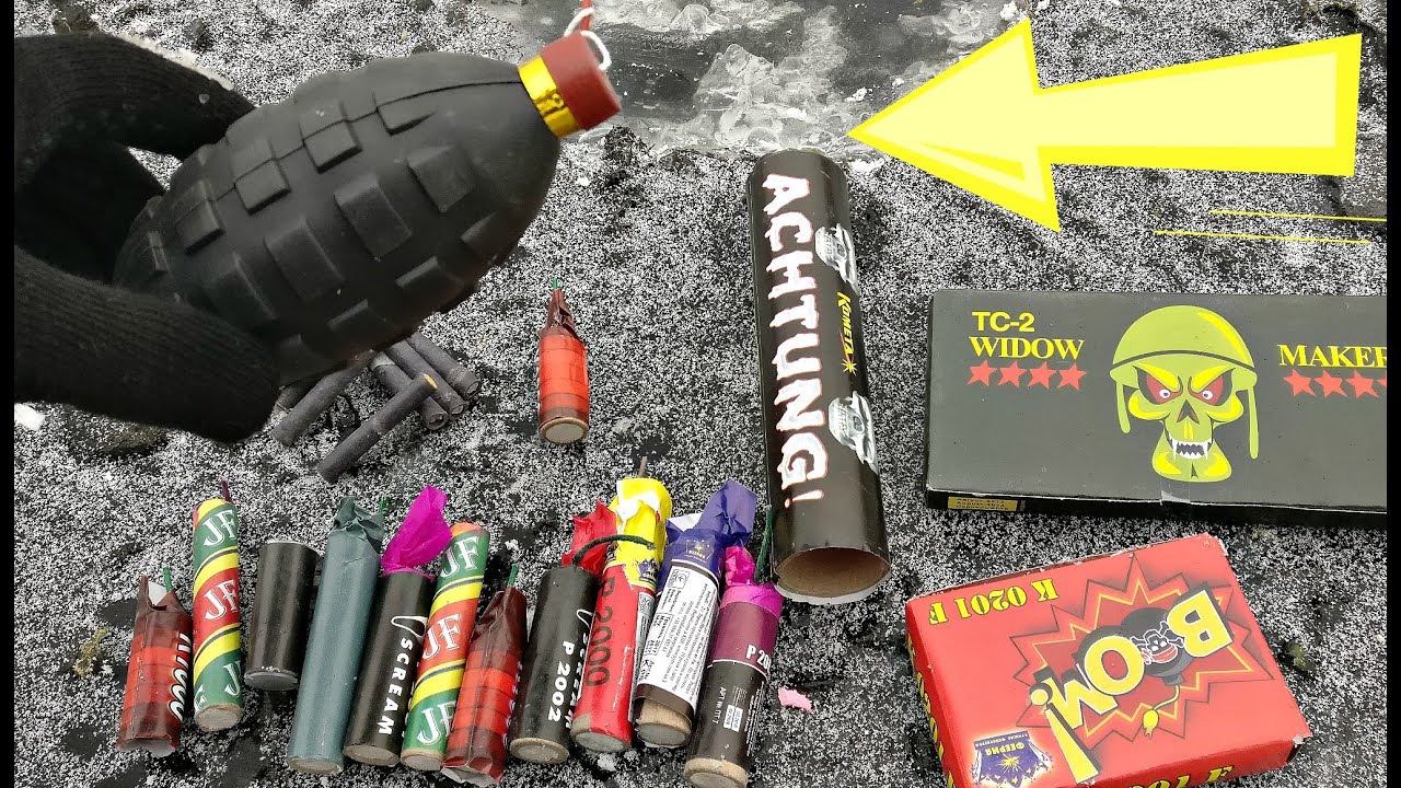 🔥 BIG FIRECRACKERS vs ICE ️ ПЕТАРДЫ НА ЛЬДУ 🔴 ТЕСТ МОЩНЫХ ПЕТАРД НА ЛЬДУ И ПОД НИМ ️БОМБОЧКИ ...