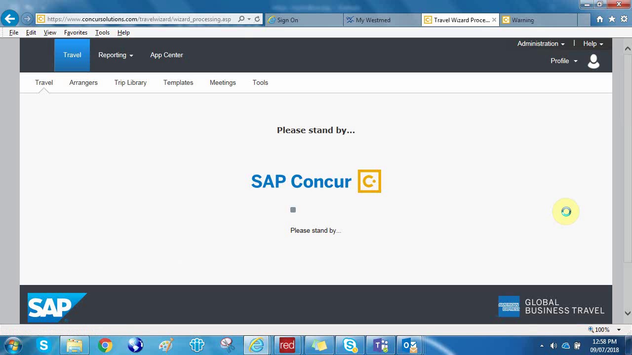 Concur Online Booking Tool Demo for TPOs - YouTube