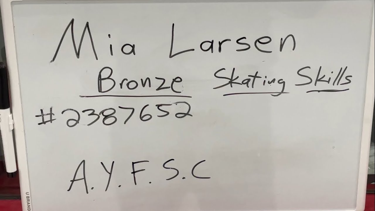 Mia Larsen_Bronze_Skating Skills Passed - YouTube