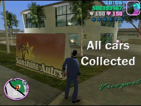 Sunshine Autos (Car showroom mision) GTA Vice City all cars guide - YouTube