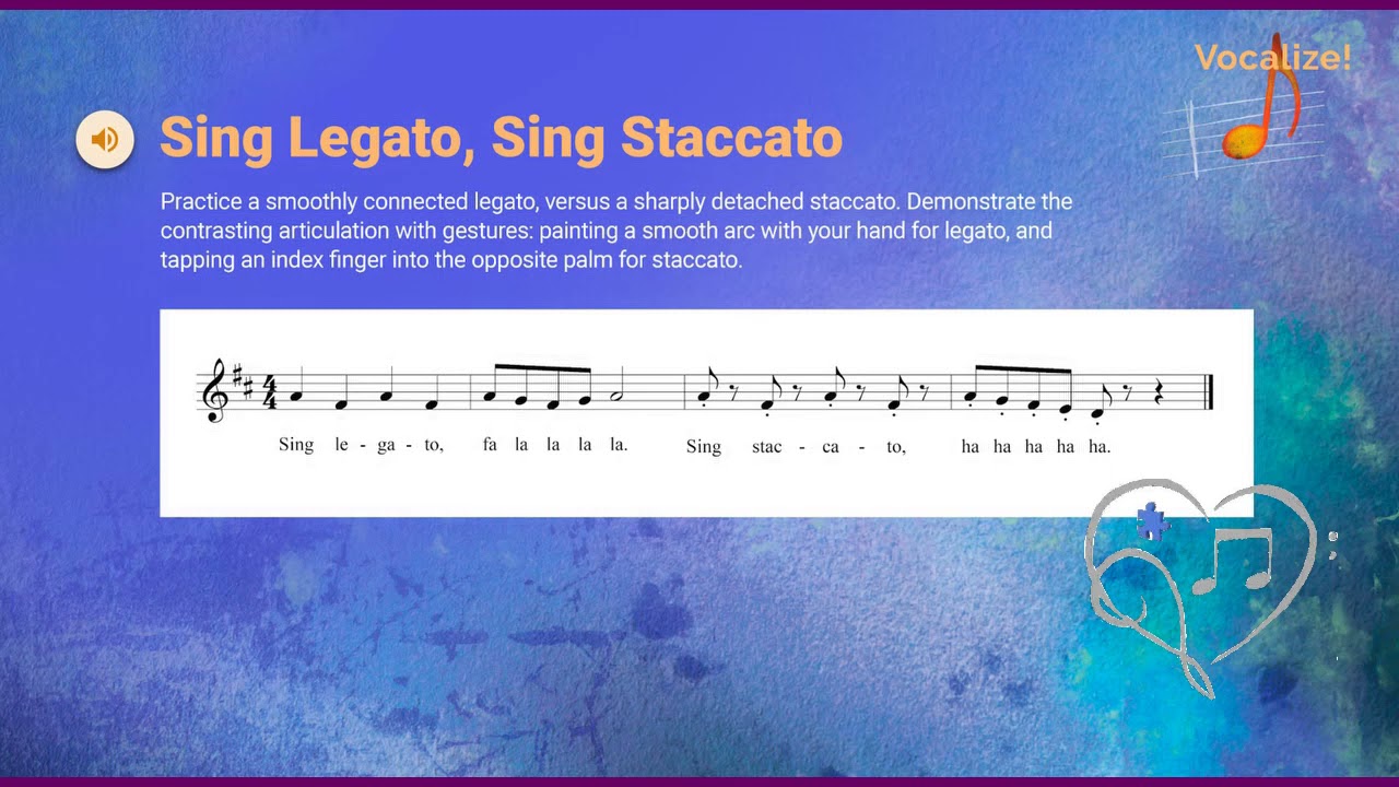 04 Sing Legato Sing Staccato (with vocals) - YouTube