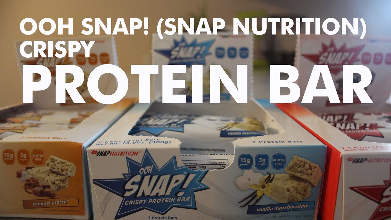 Ooh Snap Crispy Protein Bars review - YouTube