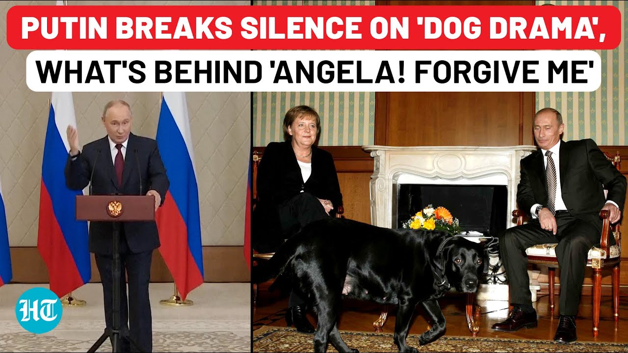Did Putin Really Scare Merkel with His Dog? Russian President Breaks ...