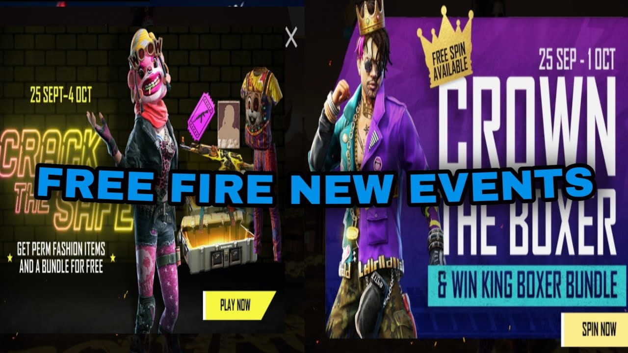 FREE FIRE NEW EVENTS CRACK THE SAFE AND CROWN THE BOXER || - YouTube