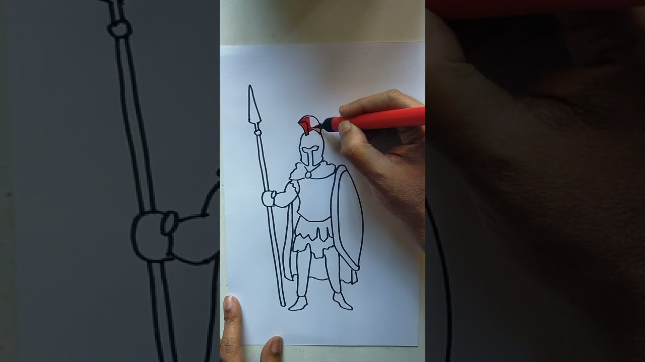 How To Draw Ares The God Of War Step By Step