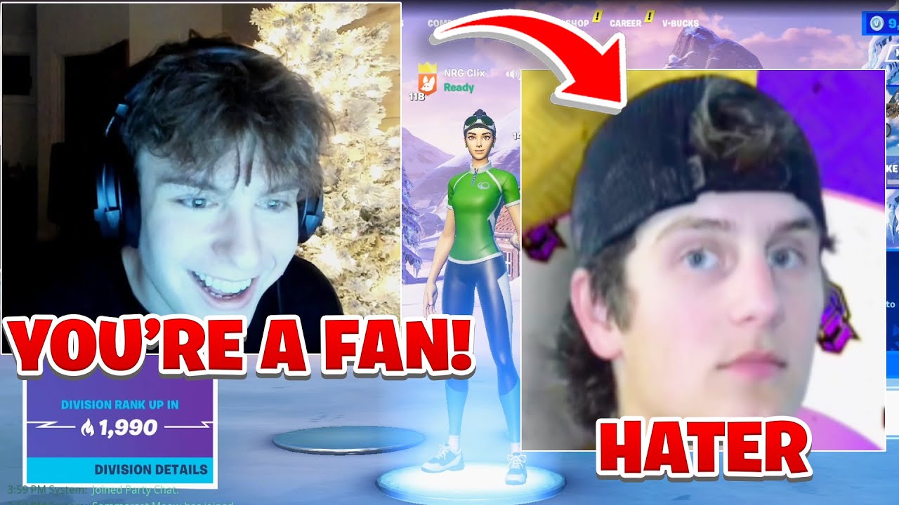 Clix CONFRONTED His BIGGEST HATER And EXPOSED Him Live On Stream! - YouTube
