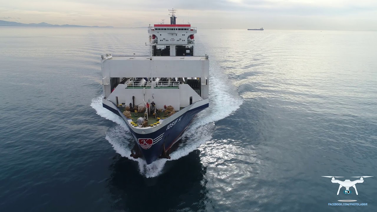 Ιωσήφ Κ. (Creta cargo Lines): Άφιξη στον Πειραιά με καιρό κάλμα ! - YouTube