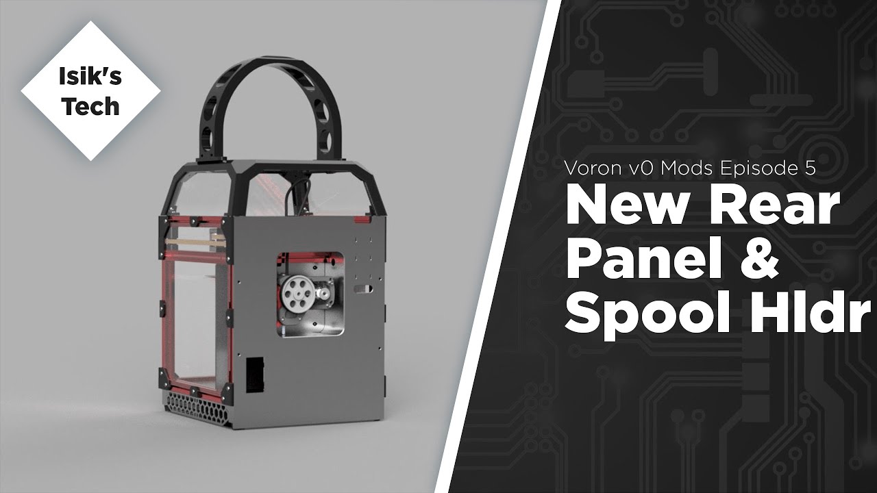 Voron v0 Ep. 5 - New Panels & Spool Holder - YouTube