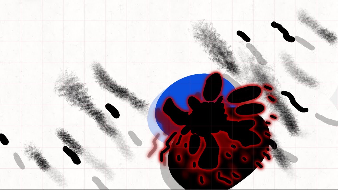 Black flash/Impact frame animation - YouTube
