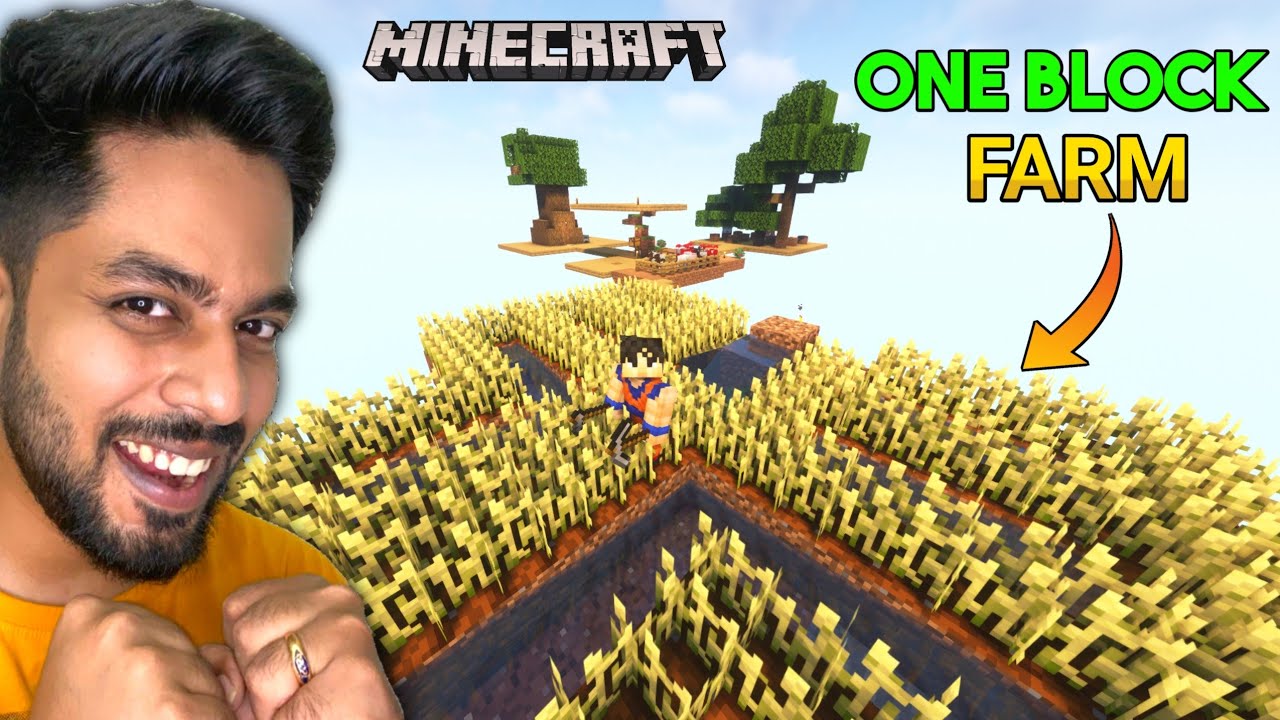 Minecraft one block skyblock | Farming and new pet | Minecraft tamil ...