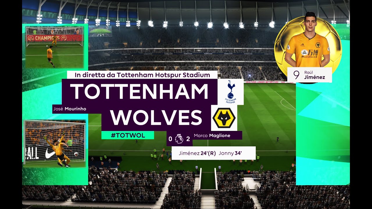 RIGORE NETTO!!3 PUNTI IMPORTANTISSIMI!!!#0-2#TOTTENHAM vs WOLVES#FIFA20 ...