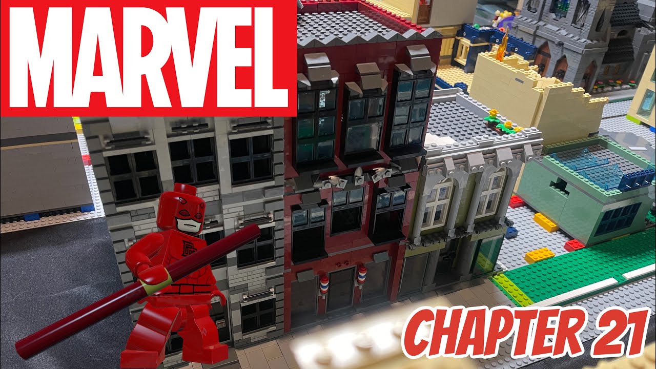 #LEGO Marvel City #MOC Chapter 21: Murdock Law Office and The Barber ...
