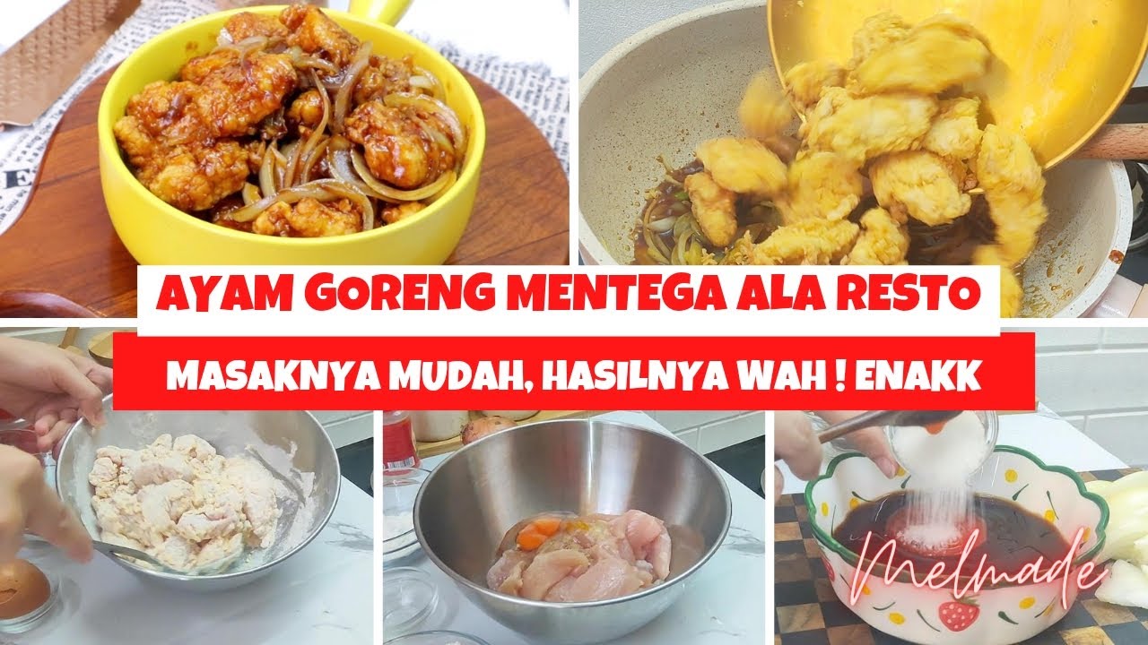 RESEP AYAM GORENG MENTEGA ALA RESTO 🔥, masaknya gampang banget, enak ...