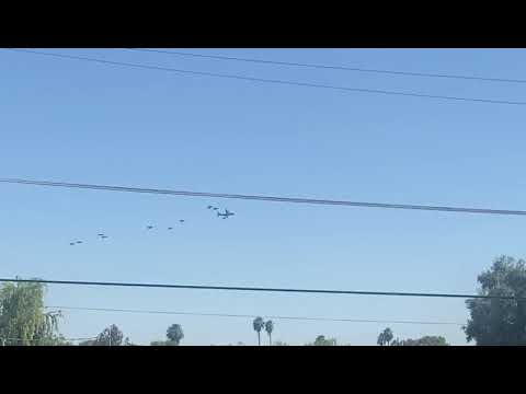 Fighter jets flying over the phoenix metro area! - YouTube