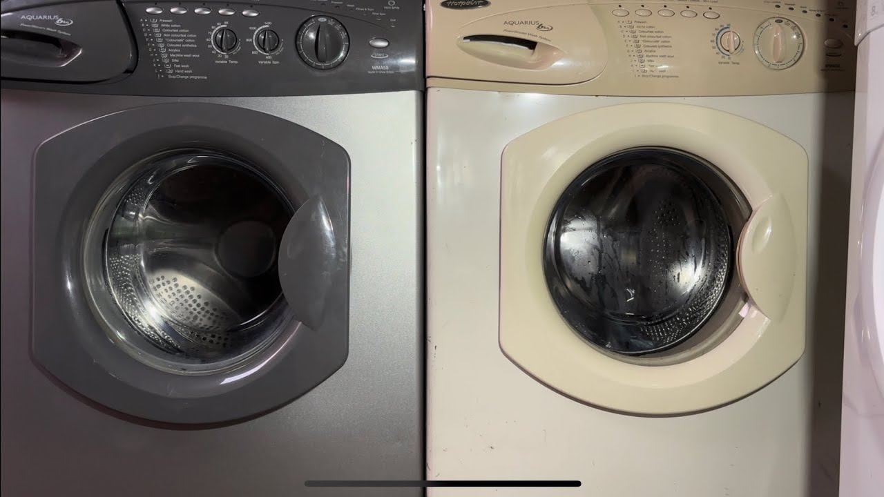 Wash race Hotpoint WMA58 Vs Hotpoint WMA56 cotton 95 with Extra rinse ...