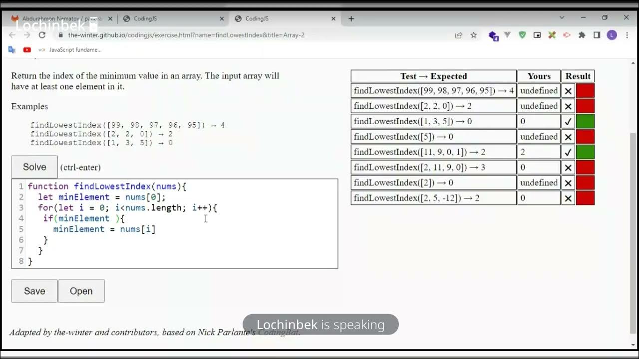 Javascript dasturlash bo'yicha chuqurlashtirilgan savol javob 9-dars ...