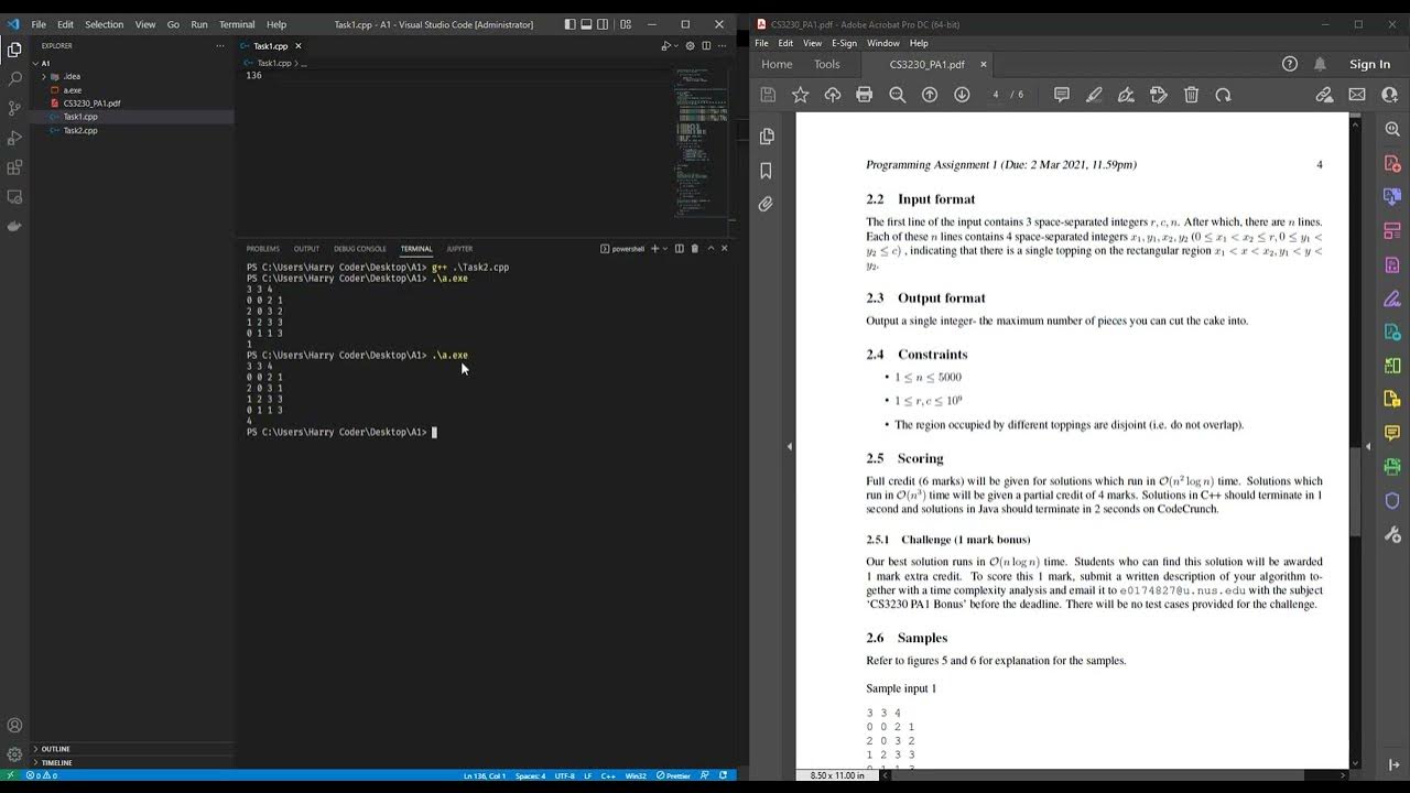 [SOLVED] CS3230 Programming Assignment 1 - YouTube