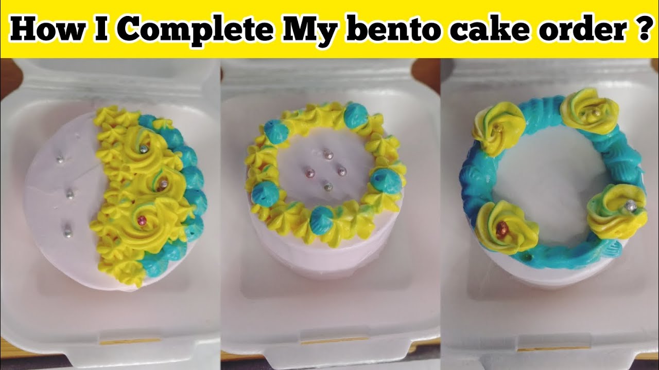 How I Complete My bento Cake order|Bento Sponge Recipe|Bento Cake ...