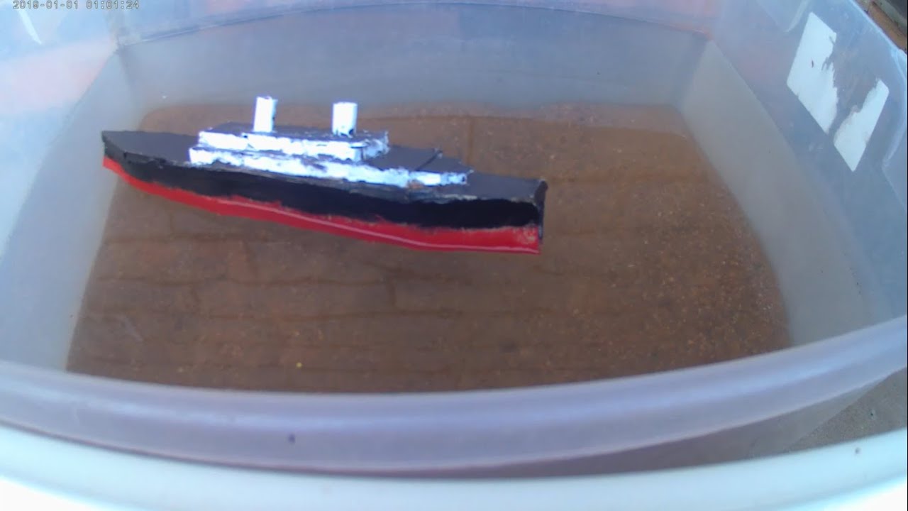 cardboard shipwreck decomposition day 1 - YouTube