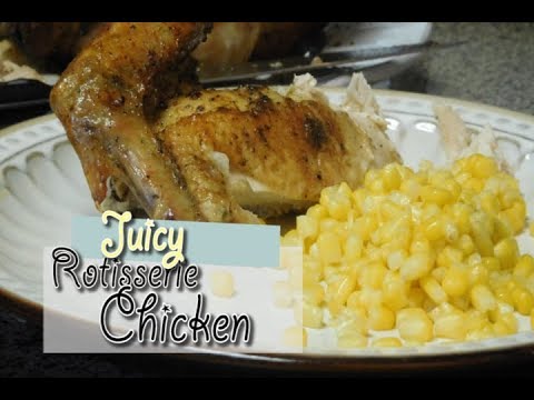 Home Cooking | Juicy Rotisserie Chicken - YouTube