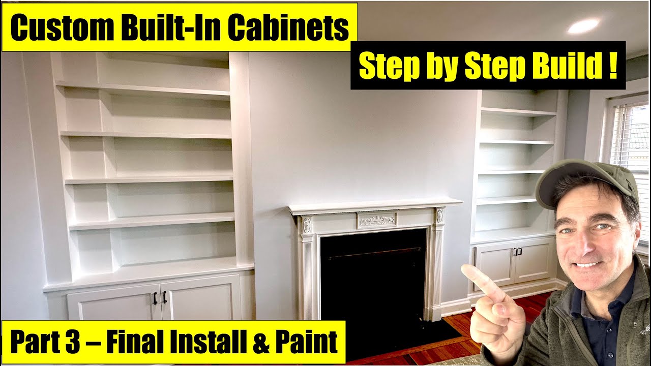 How to Build Custom Recessed Cabinets - Part 3: Final Install & Paint ...