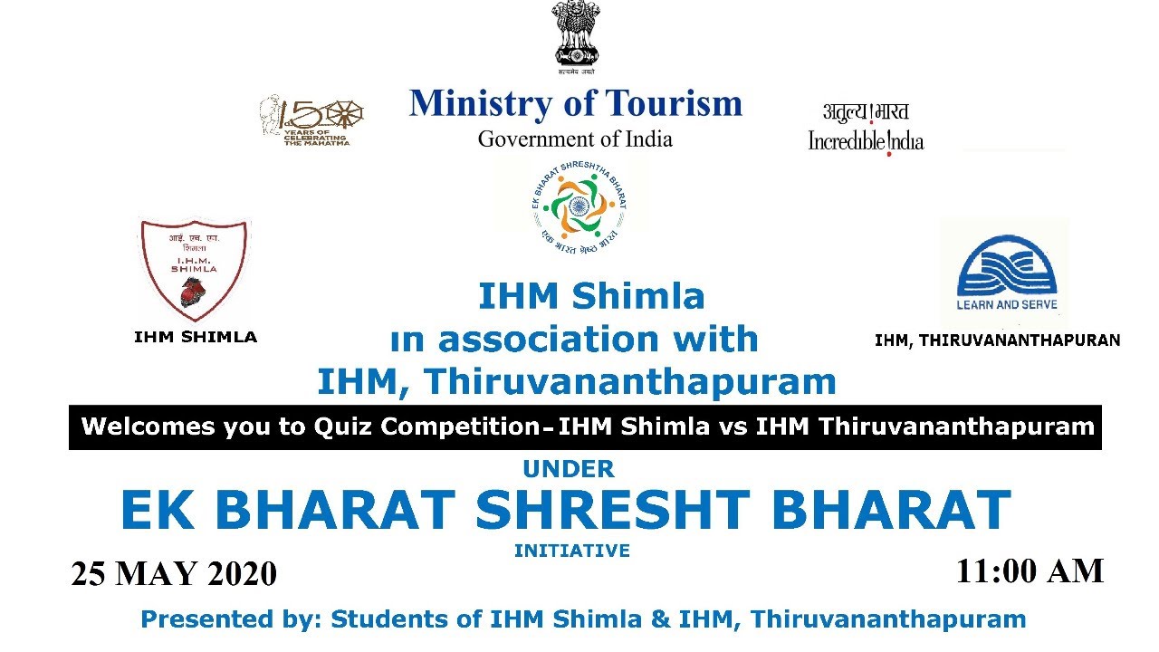 Quiz Competition- IHM Shimla vs IHM Thiruvananthapuram - YouTube