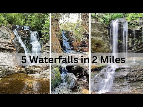 North Carolina WATERFALLS - Hanging Rock State Park - YouTube
