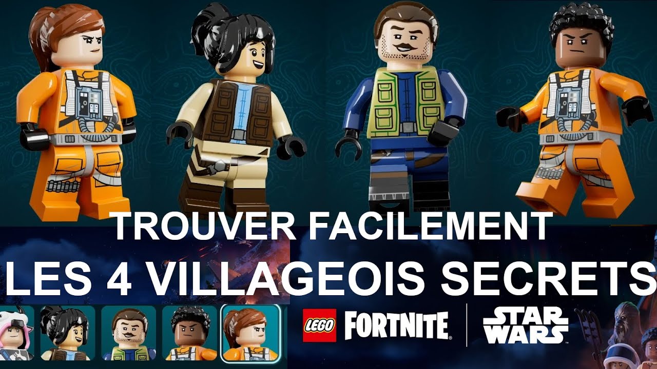 Lego fortnite : Les 4 villageois secrets Star Wars, emplacement rapide ...