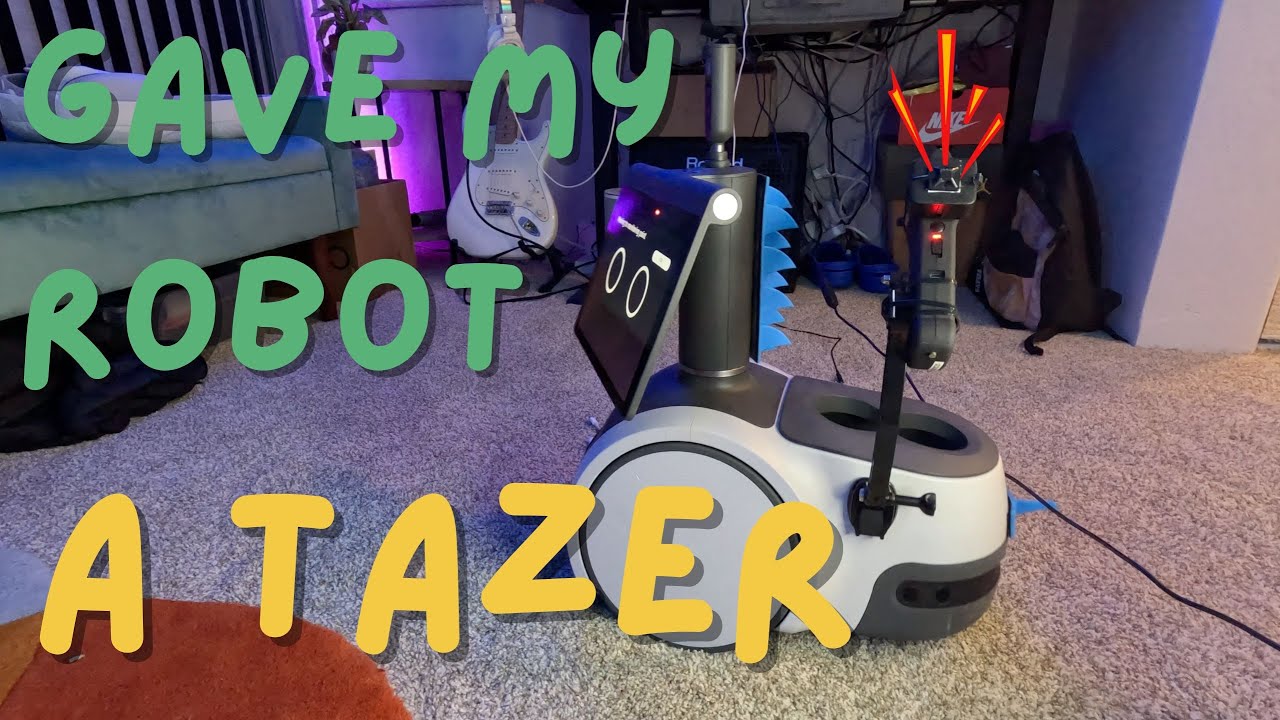 Giving My Robot A Taser Then Asking If It's Evil - YouTube