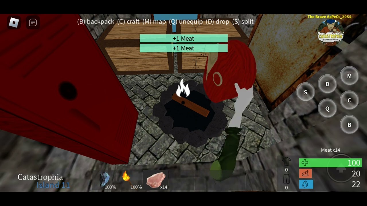 How to duplicate raw meat in CATASTROPHIA ROBLOX (AsPeCt_2055) - YouTube