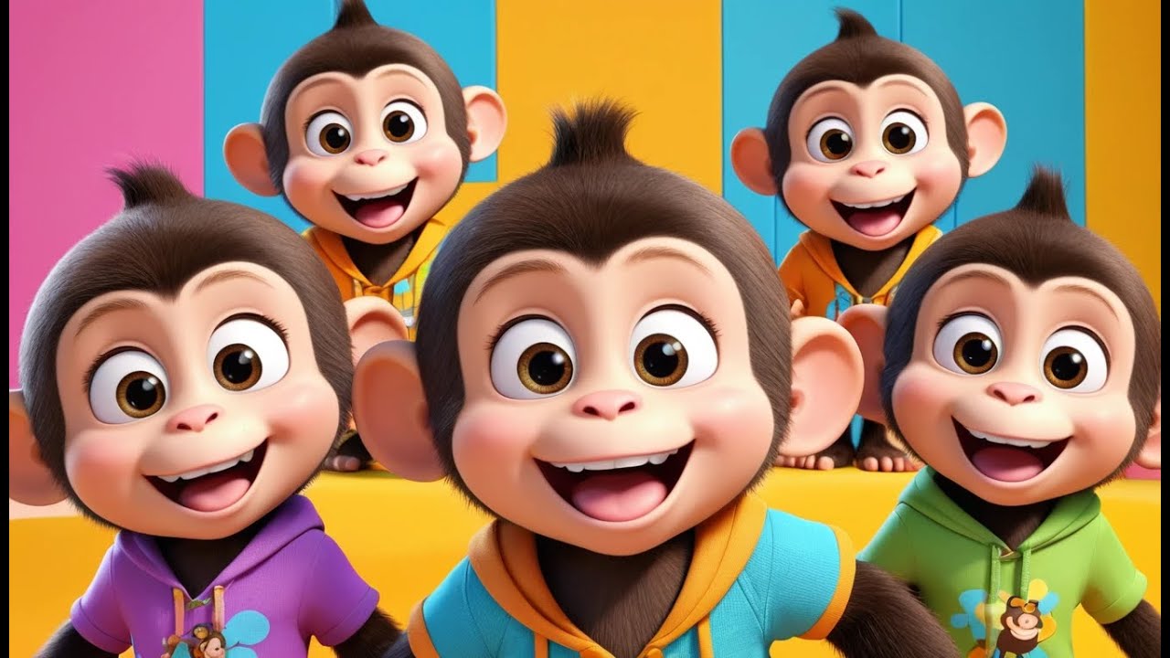 Monkey Song – Who Swings First? | Fun Jungle Nursery Rhyme for Kids ...