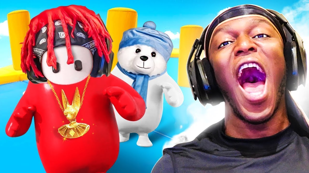 ksi playing Fall Guys - YouTube