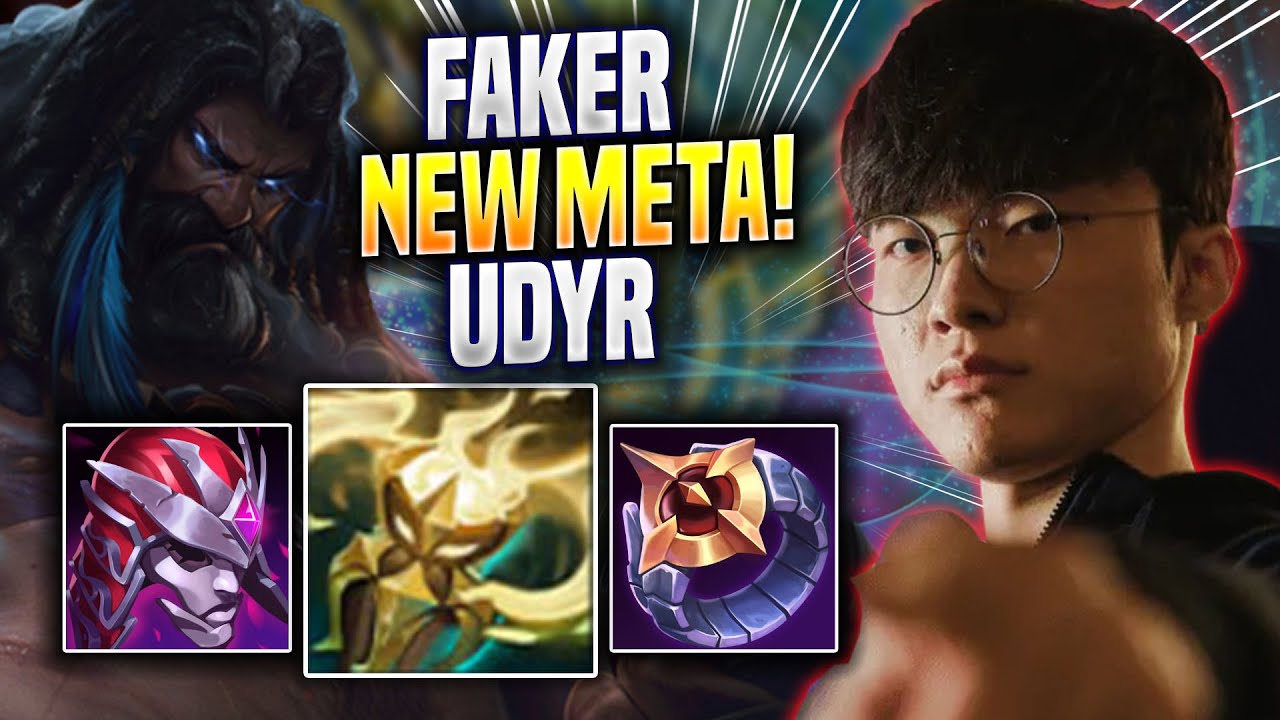 FAKER CRAZY NEW META UDYR MID! - T1 Faker Plays Udyr MID vs Azir ...