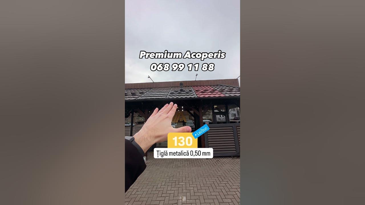 Țiglă metalică Flamenco 0.50 mm - 130 lei/buc #premiumacoperis #acoperis #tiglametalica - YouTube