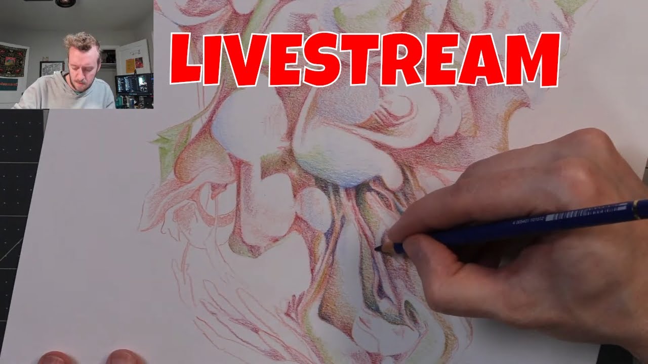 LIVESTREAM: Colored Pencil Drawing & Chill :) - YouTube