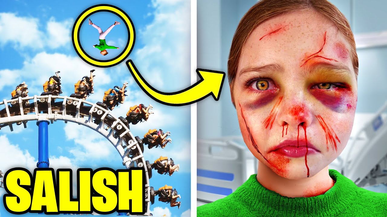 SALISH fell off the roller coaster, then.. (JORDAN MATTER SAD) - YouTube