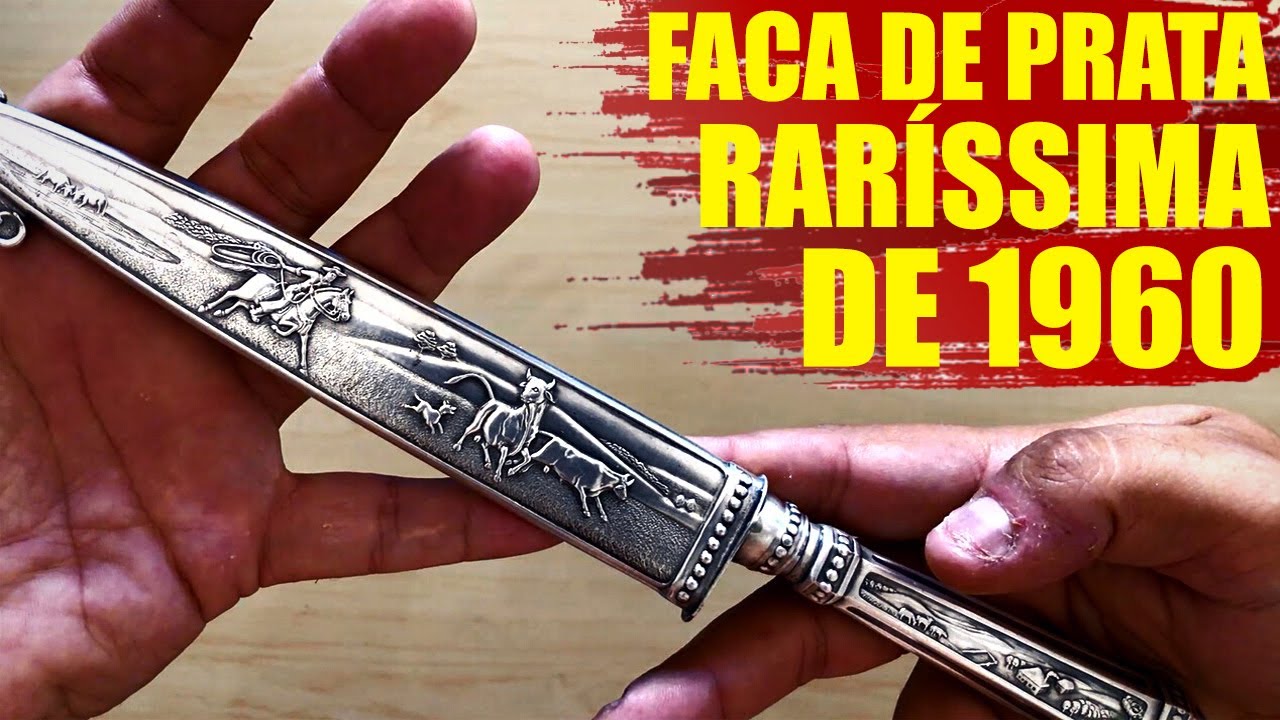 FACA DE PRATA RARA DOS ANOS DE 1960 | Unboxing Mercado Livre - YouTube