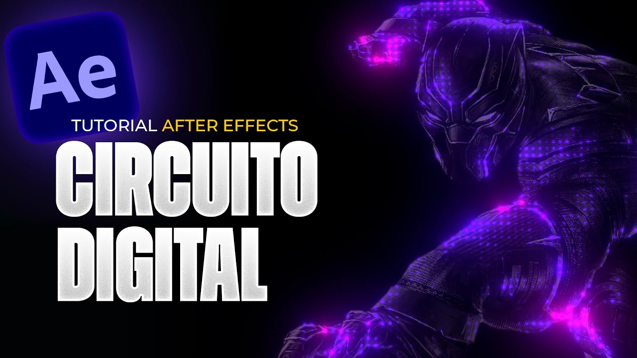 Como Fazer o Efeito Onda de Circuito Digital (Pantera Negra) | Tutorial After Effects - YouTube