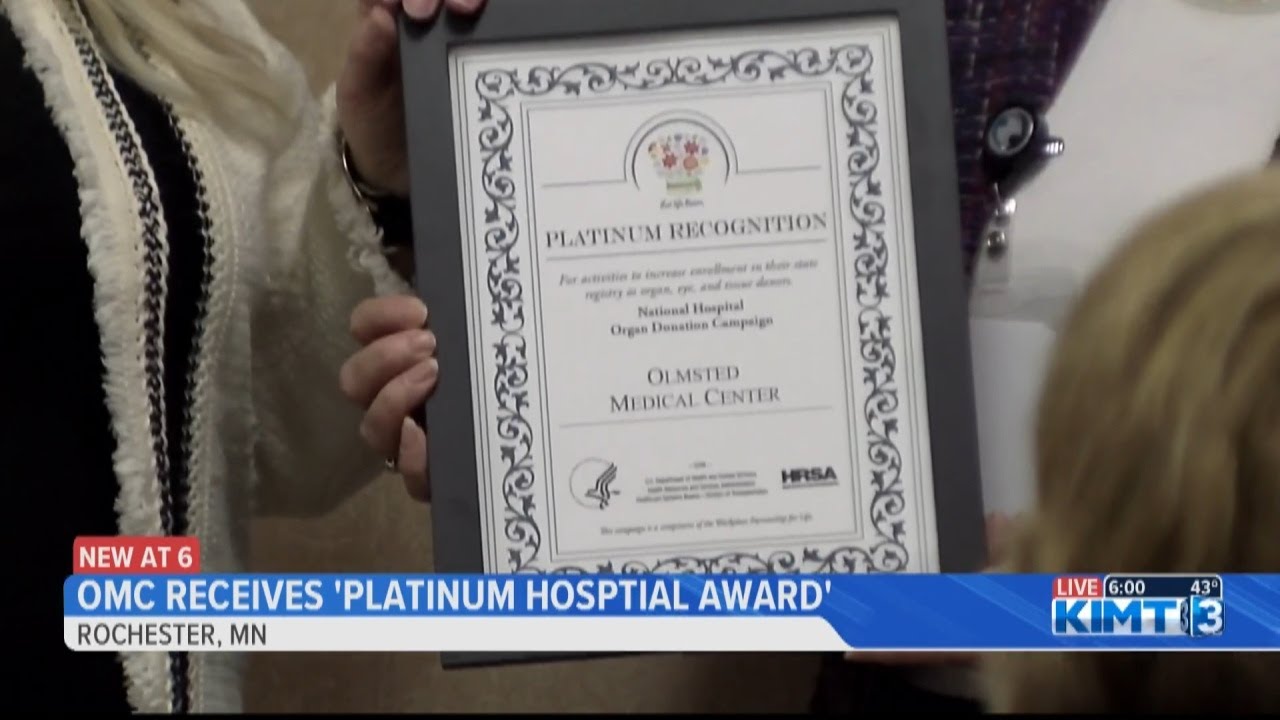 Olmsted Medical Center receives "Platinum hospital award" - YouTube