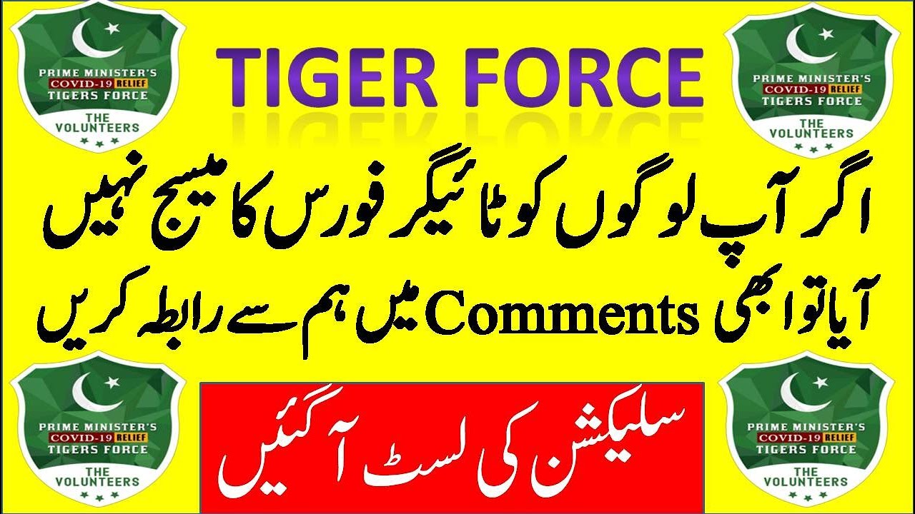Corona Relief Tiger Force | Tiger Force New Update | Corona Tiger Force ...
