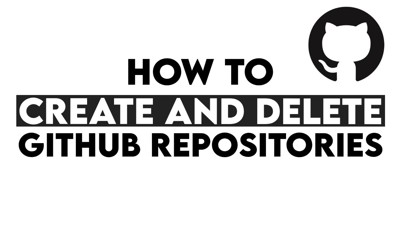 How to create and delete a github repository! - YouTube