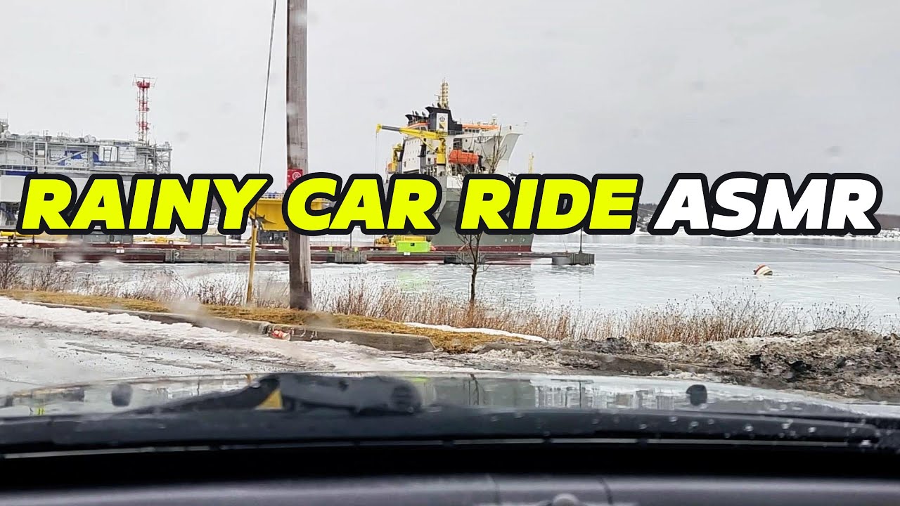 Rainy car ride ASMR relaxing for sleep or Study 4K UHD 60 FPS - YouTube