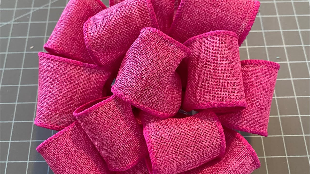 How to Make a Wired Ribbon Flower Center - Easy DIY Ribbon Rosette with ...