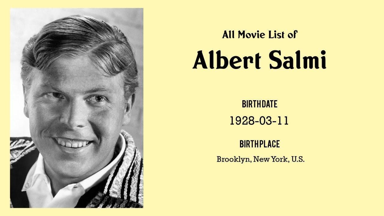 Albert Salmi Movies list Albert Salmi| Filmography of Albert Salmi ...