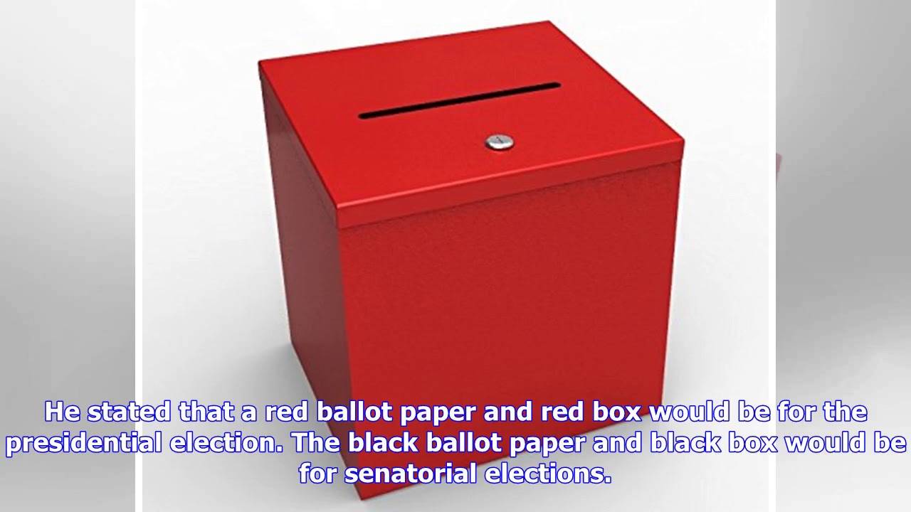 Red ballot papers, boxes for presidential election - YouTube